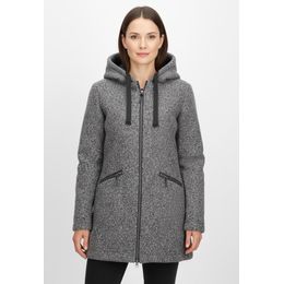 G.I.G.A. by Killtec Strickmantel "GW 87 WMN PRK_ROSHANA", Damen, Gr. 36, grau, Obermaterial: 100% Polyester, G.I.G.A. DX BY KILLTEC, M&auml;ntel Strickmantel
