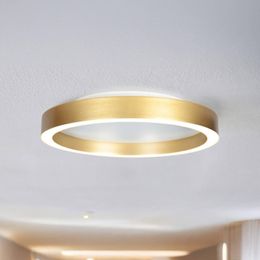 Steinhauer LED-Deckenlampe Ringlux goldfarben, Ø 30 cm, Metall, 2.700 K