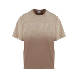 T-Shirt Karl Kani "Karl Kani Retro Washed T-Shirt", Damen, Gr. S, taupe, 100% Baumwolle, bedruckt, normal, Rundhals, Shirts T-Shirt