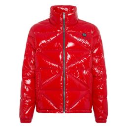 Philipp Plein Damen Blouson "Hexagon"13, rot, Gr. XXL, Obermaterial: 100% Polyamid; Futter: 100% Polyamid; F&uuml;llung: 100% Polyester, Jacken