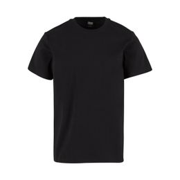 T-Shirt Urban Classics "Urban Classics Sorona Regular Tee", Damen, Gr. S, schwarz, 70% Baumwolle, 30% Polyester (Sorona), unifarben, normal, Rundhals, Shirts T-Shirt