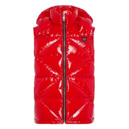 Blouson Philipp Plein "Hexagon", Damen, Gr. XXL, 13, rot, Obermaterial: 100% Polyamid; Futter: 100% Polyamid; F&uuml;llung: 100% Polyester, Jacken Blouson