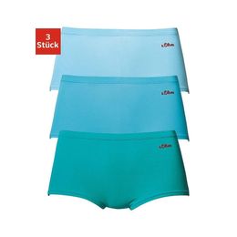 Panty s.Oliver, Damen, Gr. 52/54 (XXXL), gr&uuml;n (petrol, t&uuml;rkis), Jersey, Obermaterial: 90% Baumwolle, 10% Elasthan (LYCRA), unifarben, k&ouml;rpernah, Unterhosen Panty, aus elastischer Baumwoll-Qualit&auml;t