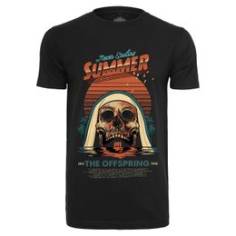 T-Shirt Merchcode "Merchcode Offspring Never Ending Summer Tee", Damen, Gr. XL, schwarz, 100% Baumwolle, bedruckt, normal, Rundhals, Shirts T-Shirt