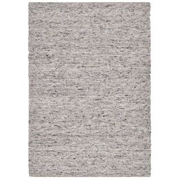 Teppich Gr. 1, grau (grau, meliert), B:60cm H:12mm L:90cm, Schurwolle, Wolle, Teppiche, Teppich