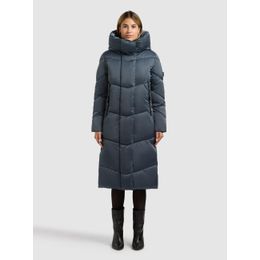 Steppmantel Khujo "MANELIA2", Damen, Gr. XXL, dim blau, 100% Polyester, unifarben, eingesetzt elastischer Bund mit Windstopper, M&auml;ntel Steppmantel