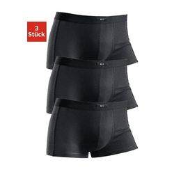 H.I.S. Hipster H.I.S, Damen, Gr. 4 (S), 3 Stk., schwarz, Jersey, Obermaterial: 95% Baumwolle, 5% Elasthan, unifarben, k&ouml;rpernah, Unterhosen, knapp sitzende Boxershorts aus Baumwollmischung