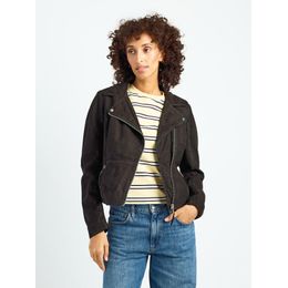 Lederjacke Maze "4202195", Damen, Gr. S, schwarz, Obermaterial: 100% Lammleder; Futter: 100% Baumwolle; Ärmelfutter: 100% Polyester, Ziersteppung, Jacken