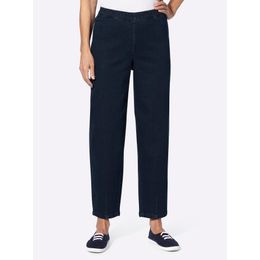 Bequeme Jeans Classic Basics, Damen, Gr. 38, Normalgr&ouml;&szlig;en, blau (dunkelblau), 81% Baumwolle, 17% Polyester, 2% Elasthan, lang, Jeans