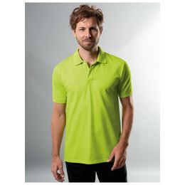 Poloshirt TRIGEMA "TRIGEMA Poloshirt DELUXE Piqu&eacute;", Herren, Gr. S, gelb (lemon), 100% Baumwolle, Basic, Shirts