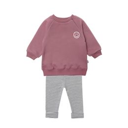 Sweatanzug Liliput "Smiley", M&auml;dchen, Gr. 62/68, bunt (mehrfarbig), 80% Baumwolle, 20% Polyester, bedruckt, Sportanz&uuml;ge, bestehend aus Leggings und Sweatshirt