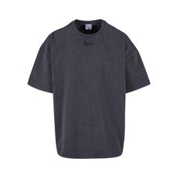 T-Shirt Karl Kani "Karl Kani Herren", Damen, Gr. S, anthrazit, 95% Baumwolle, 5% Elasthan, bedruckt, oversize, Rundhals, Shirts T-Shirt