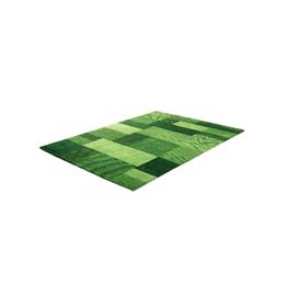 Teppich Gr. 1, gr&uuml;n, B:60cm H:14mm L:90cm, Schurwolle, Wolle, Teppiche, Teppich