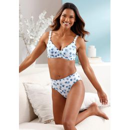 Jazz-Pants Slips, Damen, Gr. 38, 2 Stk., wei&szlig;, marine, bedruckt, marine, 82% Polyamid, 18% Elasthan, Unterhosen