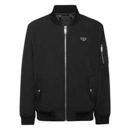 Blouson Philipp Plein "Bomber", Damen, Gr. L, 02, schwarz, Obermaterial: 100% Polyester; Futter: 100% Polyamid; F&uuml;llung: 100% Polyester, Jacken Blouson