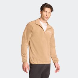 adidas terrex Herren Fleecepullover "MT ESS HZ FL"cardboard, Gr. S, Obermaterial: 100% Polyester, Sweatshirts