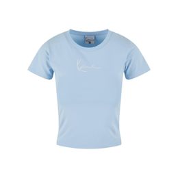 T-Shirt Karl Kani "Karl Kani Damen", Damen, Gr. L, lightblau, 95% Baumwolle, 5% Elasthan, slim fit, Rundhals, Shirts T-Shirt