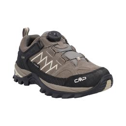 Wanderschuh CMP "RIGEL LOW FITGO WMN WP TREKKING SHOES", Damen, Gr. 39, deserto, arena, Leder, Schuhe Wanderschuh, wasserdicht