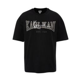 T-Shirt Karl Kani "Karl Kani Herren", Damen, Gr. L, schwarz, 100% Baumwolle, bedruckt, oversize, Rundhals, Shirts T-Shirt