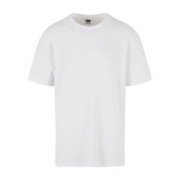 T-Shirt Urban Classics "Urban Classics Herren Waffle Tee", Damen, Gr. 5XL, wei&szlig;, 65% Polyester, 35% Baumwolle, unifarben, oversize, Rundhals, Shirts T-Shirt