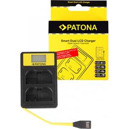Patona Smart Dual LCD USB Ladeger&auml;t f&uuml;r Nikon EN-EL15