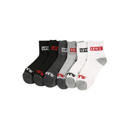 Levi's Kids Socken M&auml;dchen Gr&ouml;&szlig;e 28/30 graumeliert / rot / schwarz / wei&szlig;