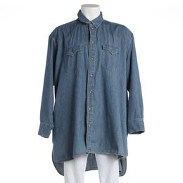 C&eacute;line C&eacute;line Freizeithemd / Shirt / Polohemd langarm Herren Gr&ouml;&szlig;e M Second Hand blau