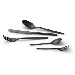 ECHTWERK Besteckset Tavira, Schwarz, Metall, 30-teilig, lebensmittelecht, Essen & Trinken, Besteck, Besteck-Sets