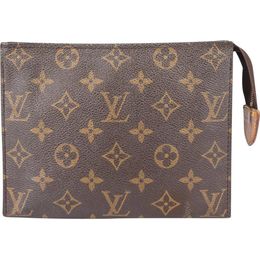 Louis Vuitton Businesstaschen & Reisegep&auml;ck - Louis Vuitton Canvas Monogram Poche Toilette 19 Po - Gr. unisize - in Braun - f&uuml;r Damen