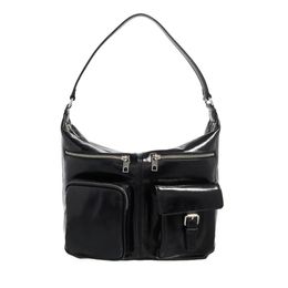Liebeskind Berlin Hobo Bags - Andrea Lack Distressed - Gr. unisize - in Schwarz - für Damen