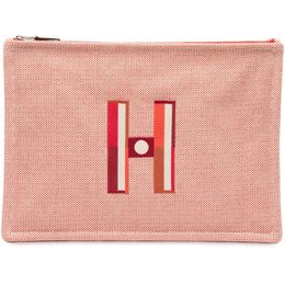 Herm&egrave;s Herm&egrave;s Clutches - Large H Canvas Faubourg Corner Case - Gr. unisize - in Rot - f&uuml;r Damen