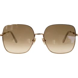 Gucci Sonnenbrillen - Gucci GG0879 Sunglasses Gold - Gr. unisize - in Gold - f&uuml;r Damen