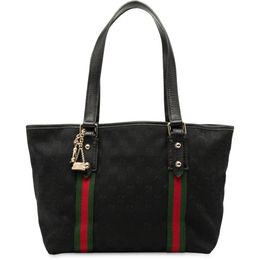 Gucci Shopper - GG Canvas Jolicoeur Tote - Gr. unisize - in Schwarz - f&uuml;r Damen