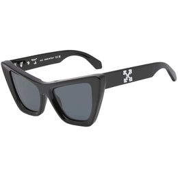 Off-White Sonnenbrille - Edvard Arrow Logo Sunglasses - Gr. unisize - in Schwarz - f&uuml;r Damen