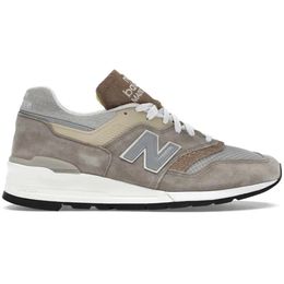 New Balance Low-Top Sneaker - New Balance 997 MiUSA Light Mushroom Mirage Grey - Gr. 40 (EU) - in Wei&szlig; - f&uuml;r Damen