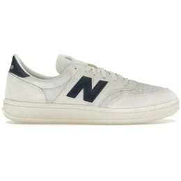 New Balance Low-Top Sneaker - New Balance T500 Sea Salt Navy Angora - Gr. 36 (EU) - in Wei&szlig; - f&uuml;r Damen