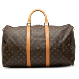 Louis Vuitton Weekender - Monogram Keepall 50 - Gr. unisize - in Braun - f&uuml;r Damen