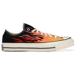 Converse Low-Top Sneaker - Converse Chuck Taylor All Star 70 Ox Archival Flam - Gr. 37 (EU) - in Schwarz - für Damen