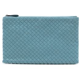 Bottega Veneta Clutches - Nappa Intrecciato Clutch - Gr. unisize - in Blau - f&uuml;r Damen