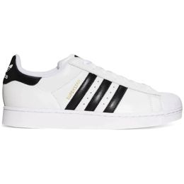 Adidas Low-Top Sneaker - Adidas Superstar Beams White Black - Gr. 43_1_3 - in Wei&szlig; - f&uuml;r Damen