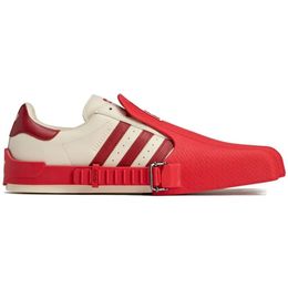 Adidas Low-Top Sneaker - Adidas Superfinger Superstar AVAVAV Better Scarlet - Gr. 40 (EU) - in Wei&szlig; - f&uuml;r Damen