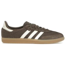 Adidas Low-Top Sneaker - Adidas Samba OG Earth Strata Wonder White - Gr. 44_2_3 - in Wei&szlig; - f&uuml;r Damen