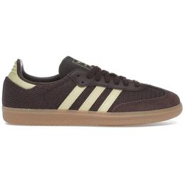 Adidas Low-Top Sneaker - Adidas Samba OG Shadow Brown Powder Yellow (Women' - Gr. 36_2_3 - in Braun - f&uuml;r Damen