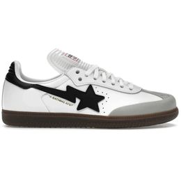 Adidas Low-Top Sneaker - Adidas Samba Bape White Black Gum - Gr. 40_2_3 - in Weiß - für Damen