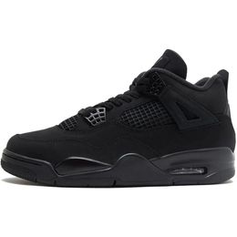 Nike Low-Top Sneaker - Air Jordan 4 Retro Black Cat (2025) - Gr. 40,5 (EU) - in Bunt - für Damen