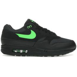 Nike Low-Top Sneaker - Nike Air Max 1 Essential Black Green Strike - Gr. 44 (EU) - in Schwarz - f&uuml;r Damen
