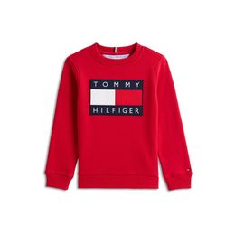 Tommy Hilfiger Sweatshirt 'Heritage' Jungen Gr&ouml;&szlig;e 128 marine / rot / wei&szlig;