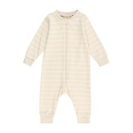 FIXONI Schlafanzug Jungen Gr&ouml;&szlig;e 74 beige / wei&szlig;