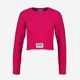 Pinkfarbener Cropped Fit Pullover