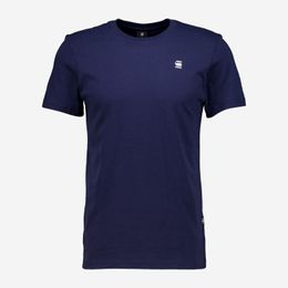 G-Star Raw Dunkelblaues T-Shirt mit Logo-Details